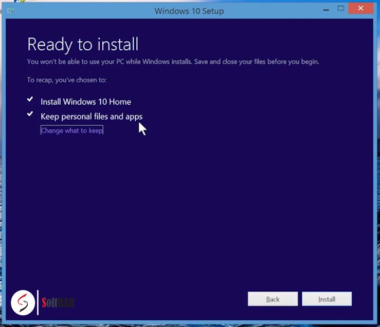 install window 10 – SoftRAR