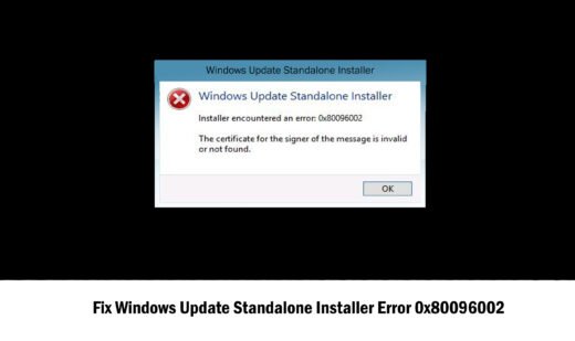Fix Windows Update Standalone Installer Error 0x80096002 – SoftRAR