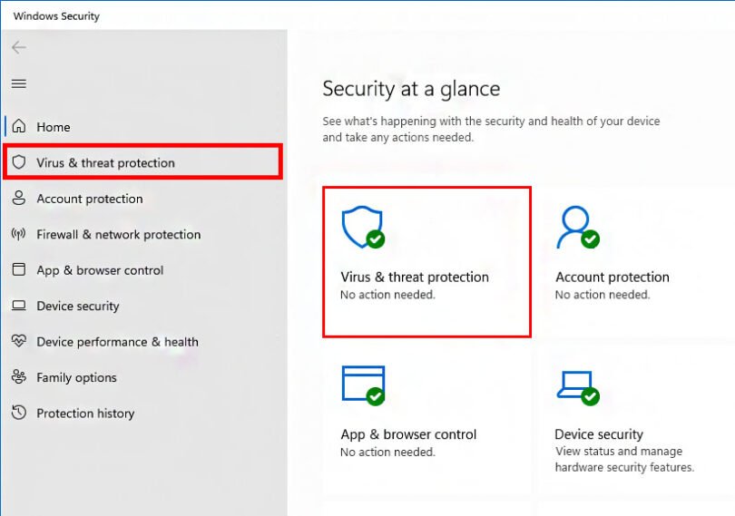 Virus & threat protection – SoftRAR